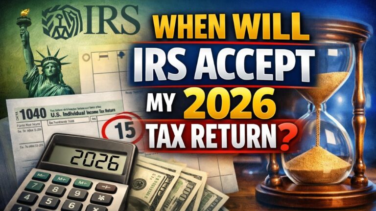 When will the IRS Accept my 2026 Tax Return? Refund Timeline & Other ...